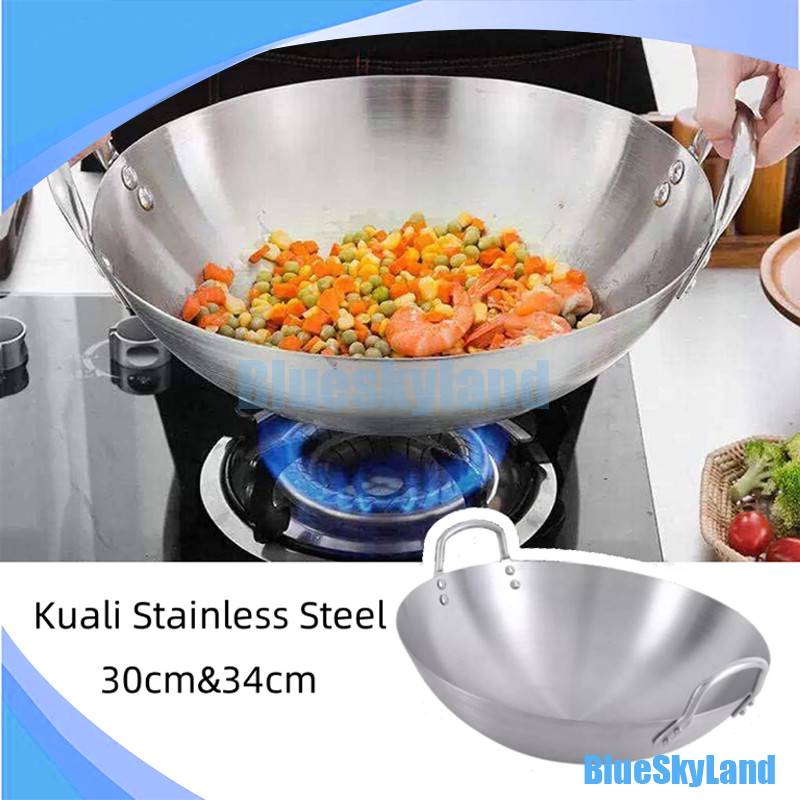 Jual Stainless 555 Dengan / Dengan Pegangan Stainless Kuali Premium ...