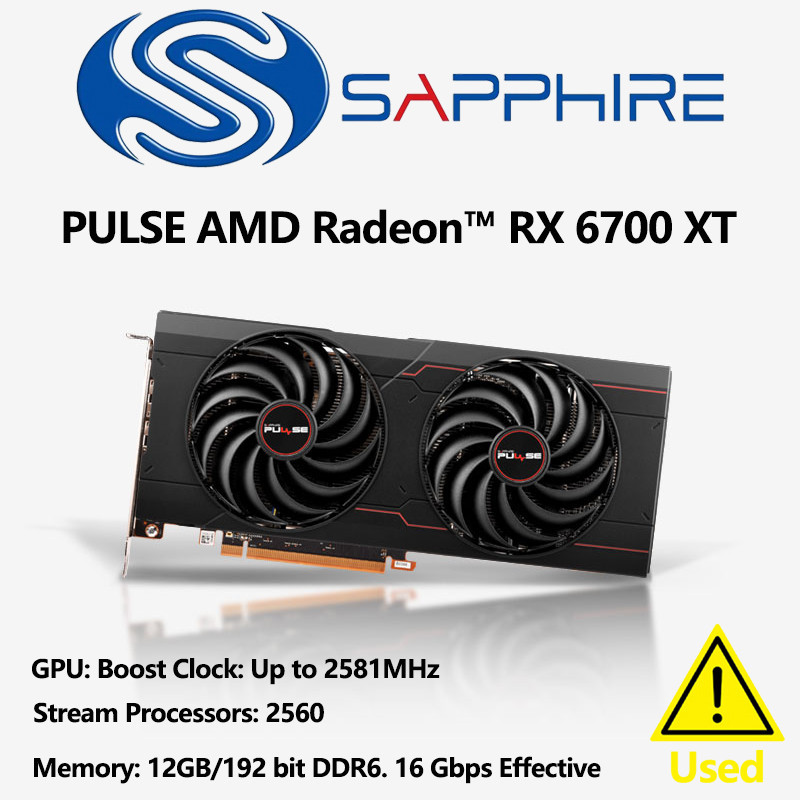 Jual Sapphire RX 6700 XT RX6700 6700XT PULSE Video Card GPU AMD Radeon ...