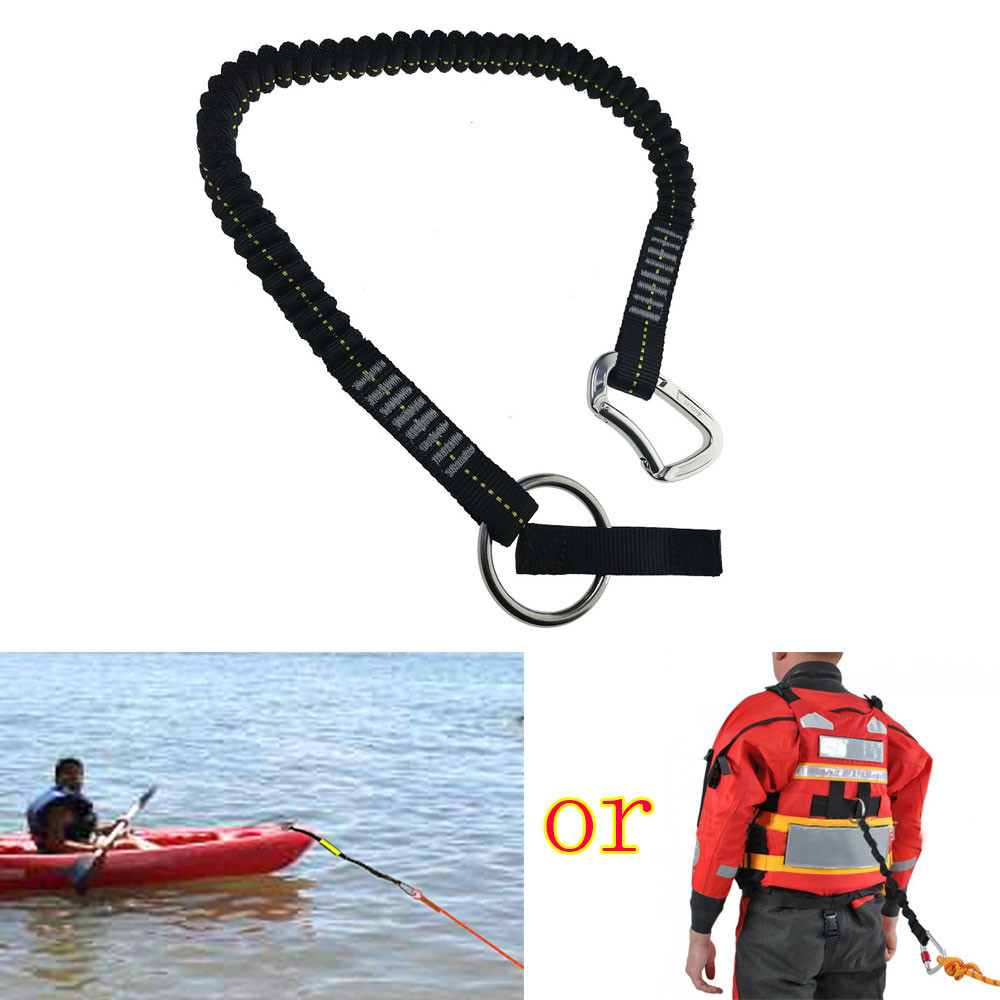 Jual 25KN 95cm Kayak Cowtail Paddling Safety Reflective Tow Tether ...