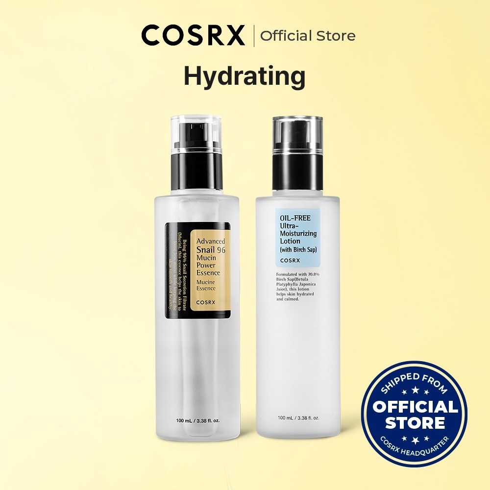 Jual [COSRX Bundle of 2] DOUBLE HYDRATING SET, Oil-Free Moisturizing ...