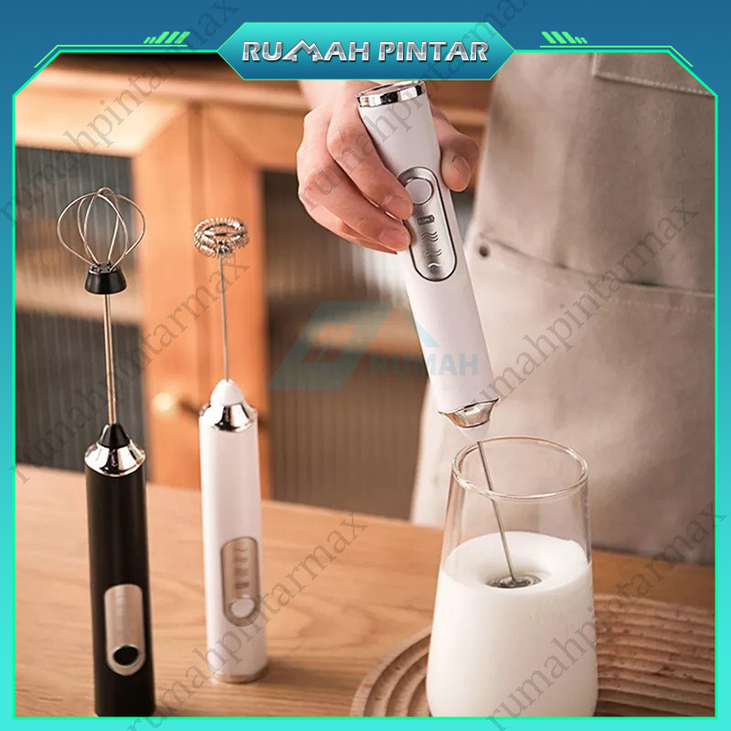 Jual Hand Mixer Mini 2IN1 Coffee Mixer Hand Blender Pembuih Susu ...