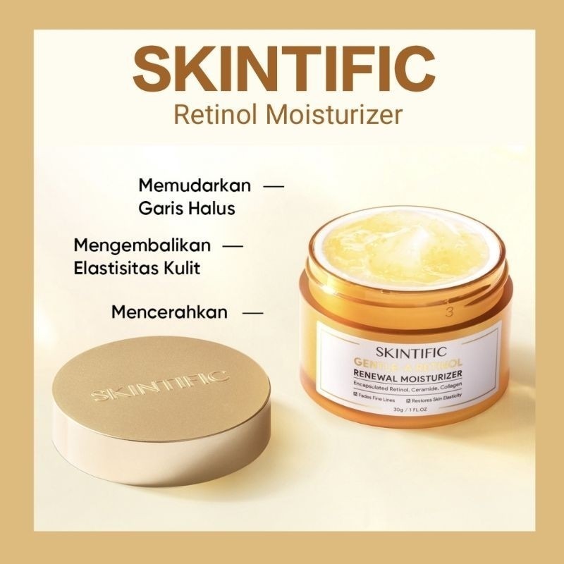 Jual SKINTIFIC Retinol Moisturizer Cream 30 gr dan 80 gr Skintific ...