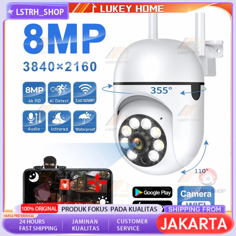 Jual CCTV IP Camera WIFI cctv V380 Pro jarak jauh cctv mini sambung ke ...