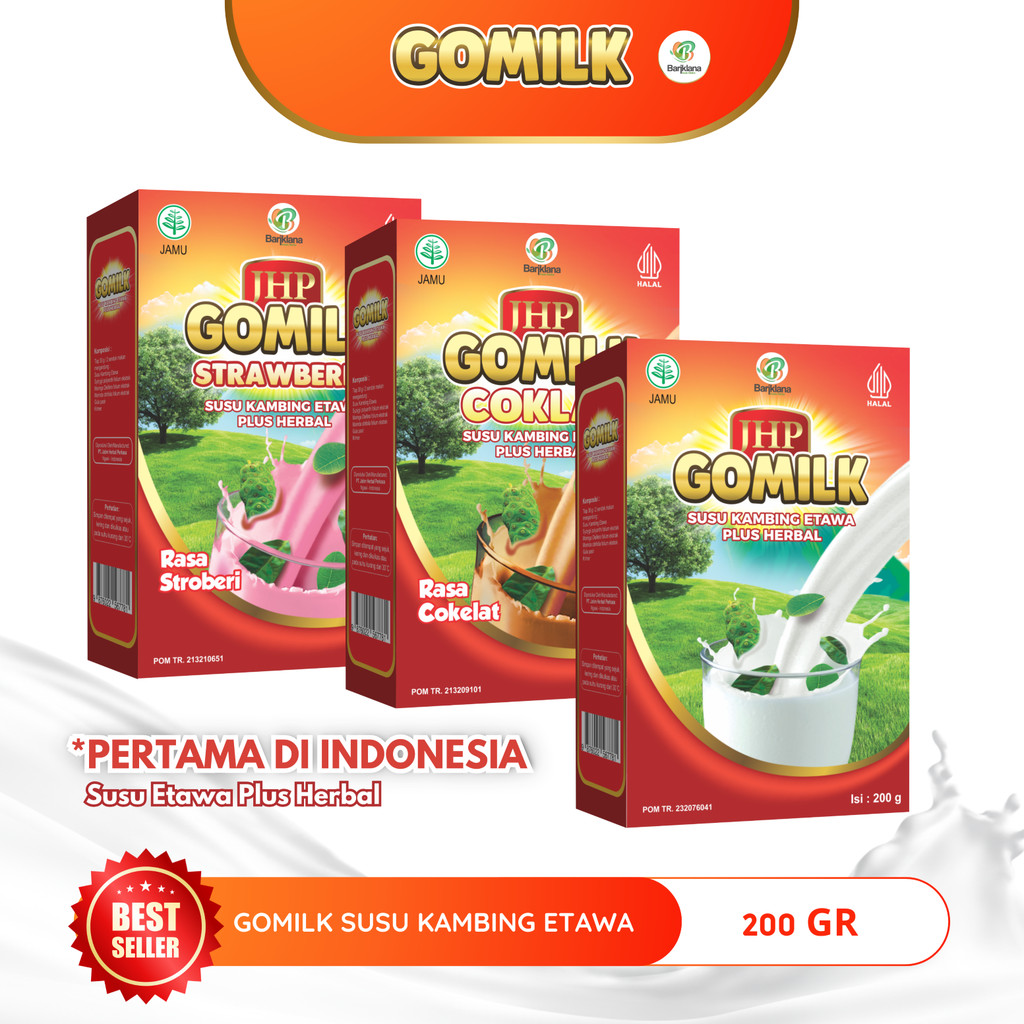 Jual GOMILK Dus 200 gram - Susu Kambing Etawa Plus Herbal Pertama di ...