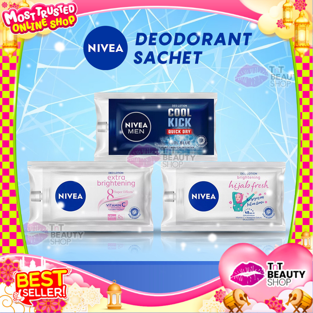 Jual Deodorant Sachet Nivea Men Ice Cool | Hijab Fresh | Extra ...