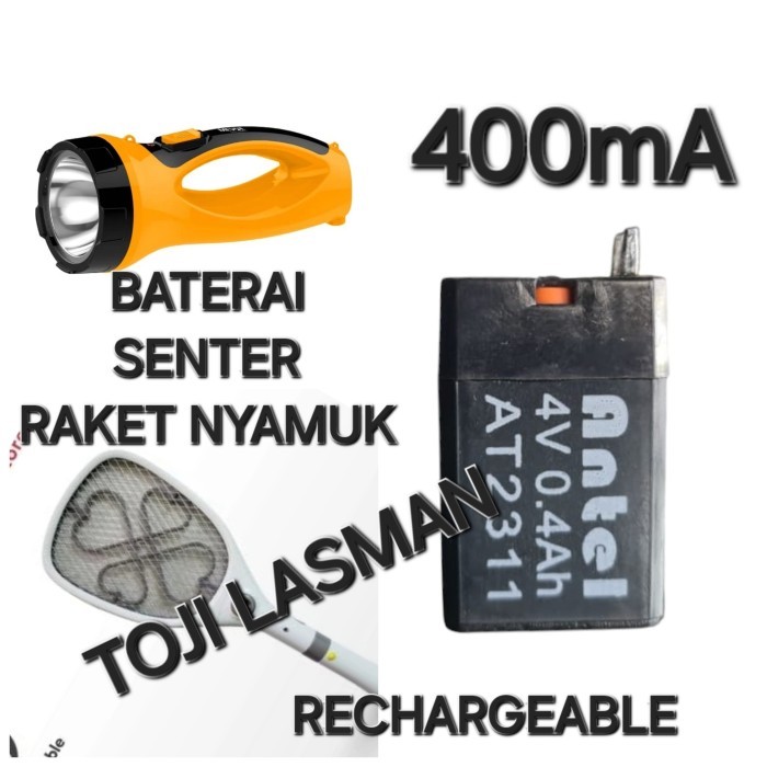 Jual BSM ( BATERAI RAKET NYAMUK SENTER 4V 400mA ) BATU BATERAI BATERAY ...