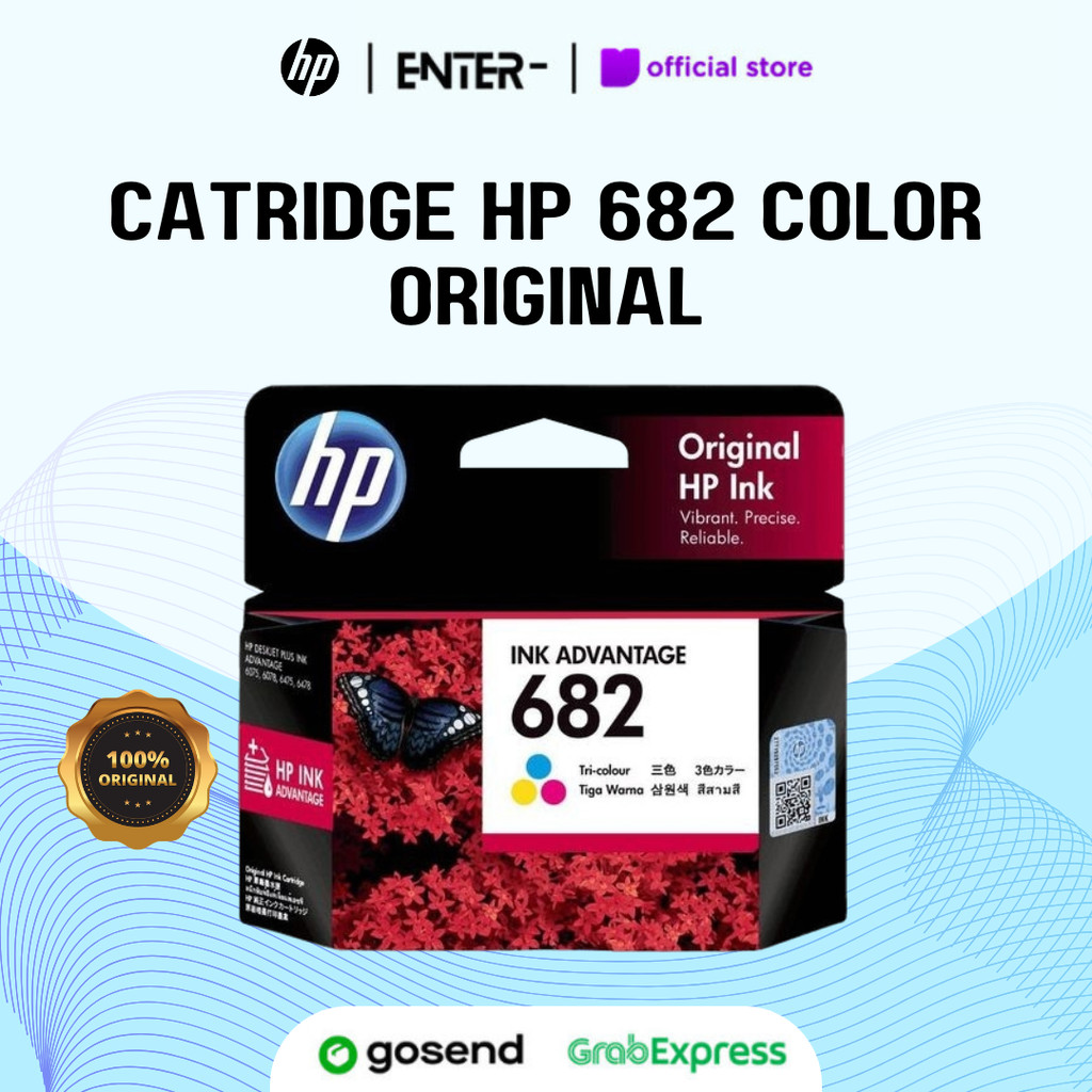 Jual CARTRIDGE HP 682 COLOR ORIGINAL | Shopee Indonesia