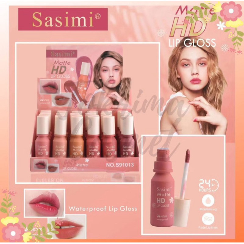 Jual VS0449 1pcs lipgloss sasimi matte velvet / lipstick cair | Shopee ...