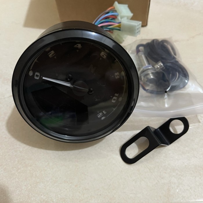 Jual SPEEDOMETER BABON BULAT LED DIGITAL PLUS SENSOR NINJA VIXION CB ...
