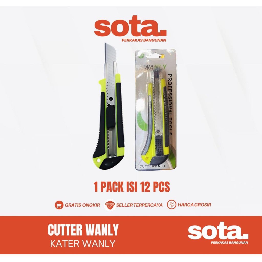 Jual Kater Wanly ( Cutter Merk Wanly) Harga Grosir ( tangbesar ...