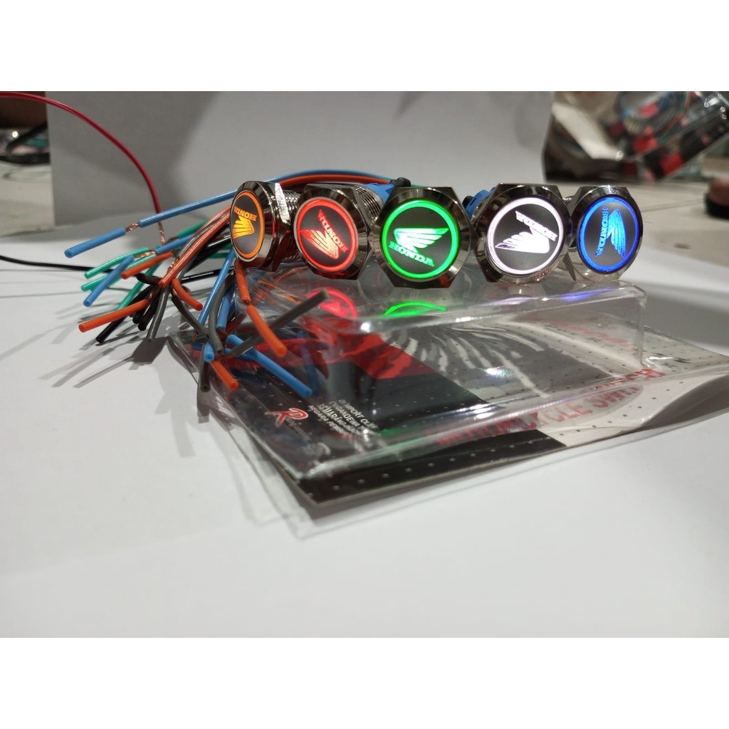Jual Saklar Tombol Switch On Off Universal Semua Motor dan Mobil LED ...