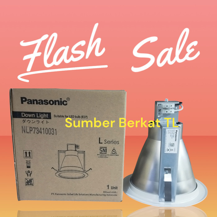 Jual Kap Downlight Panasonic 5 inch 5Inch 5" Fitting E27 NLP73410 5 ...