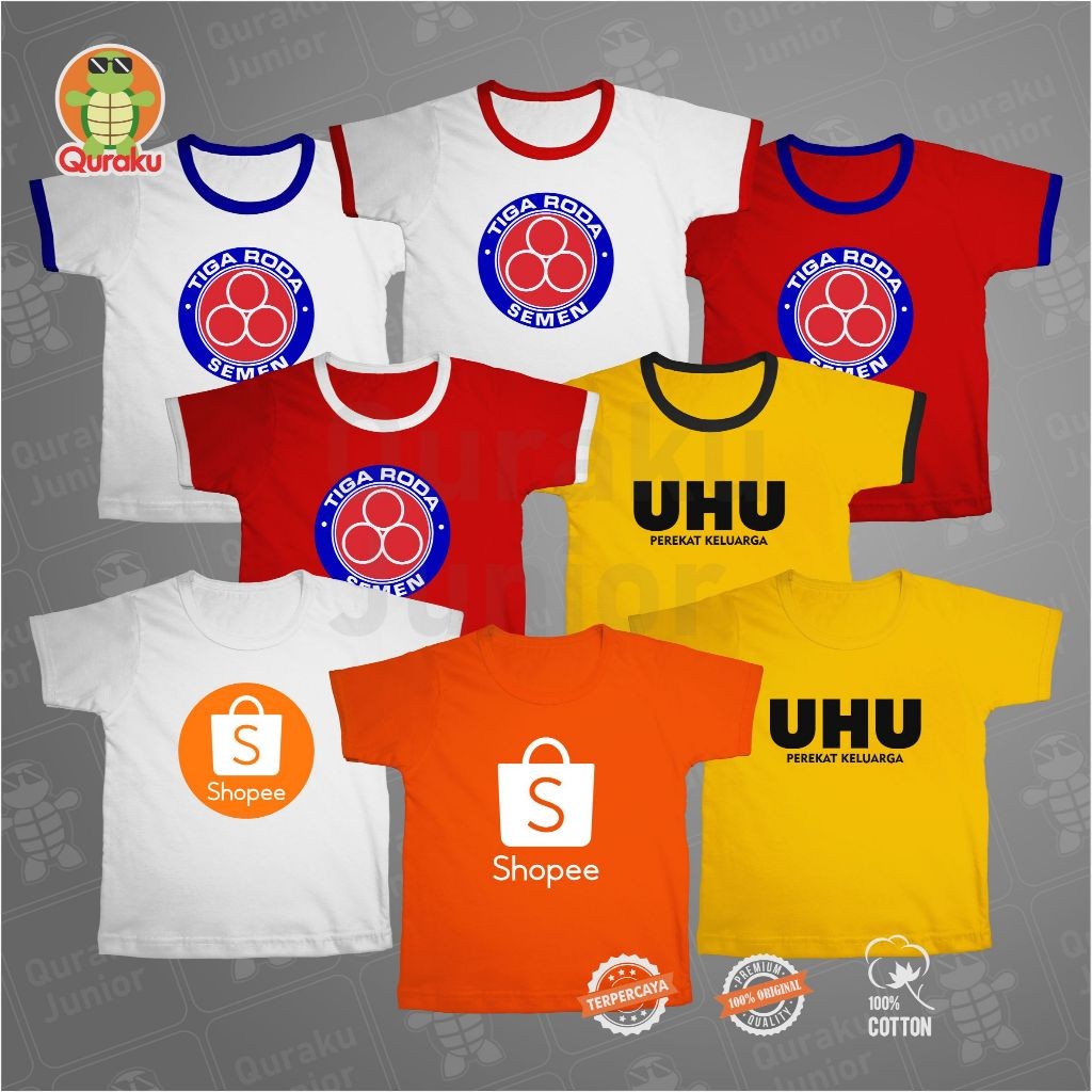Jual Beebbytwo Baju Kaos Anak Motif Shopee Semen Tiga Roda UHU Unik ...