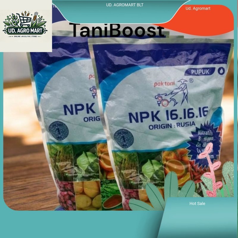Jual Pupuk NPK Pak Tani 16-16-16 1kg Kemasan Pabrik - Pupuk Majemuk ...