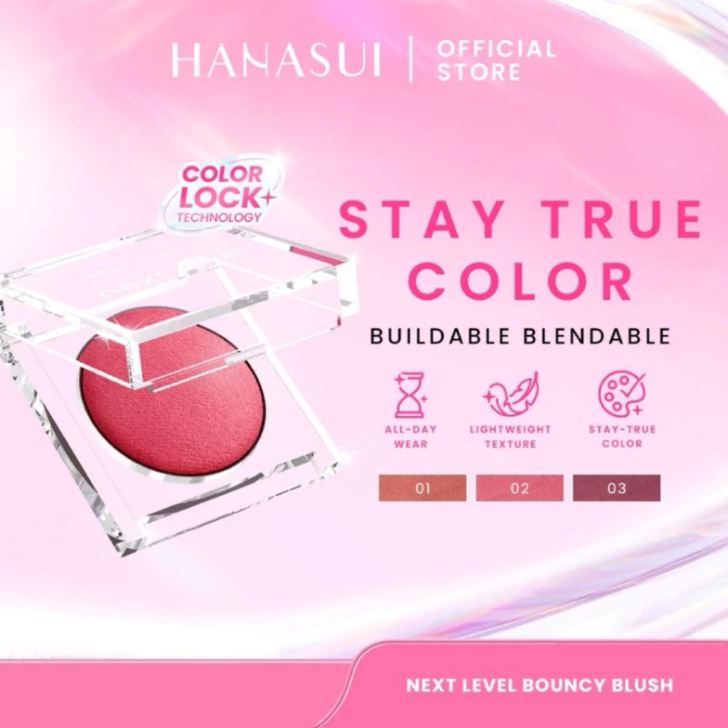 Jual Hanasui Next Level Bouncy Blush - Super Bouncy Blush Long Lasting ...