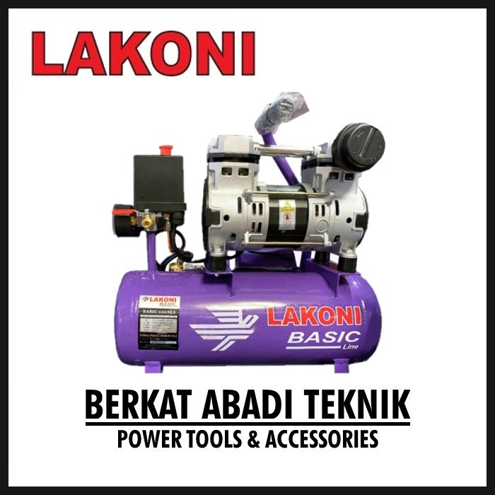 Jual LAKONI BASIC 550 SLS Mesin Kompresor 10L Pompa Angin 3/4 HP ...