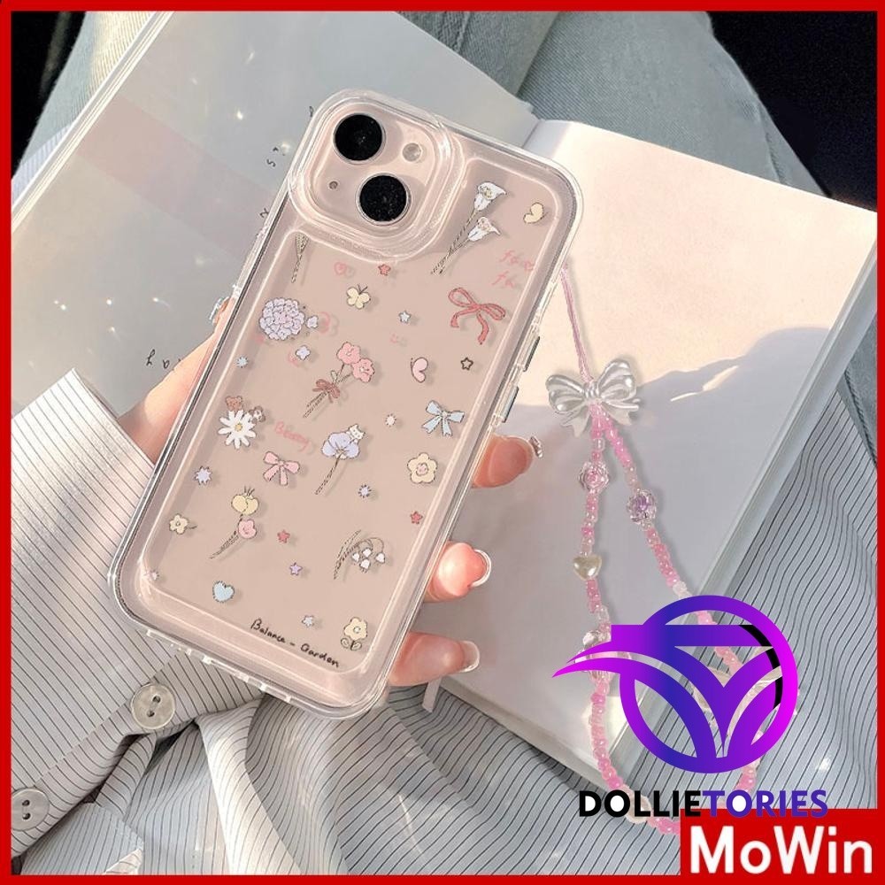 Jual Bow and floral splicing phone case IPhone 6+/7+/8+ XS XR Xs Max11 ...