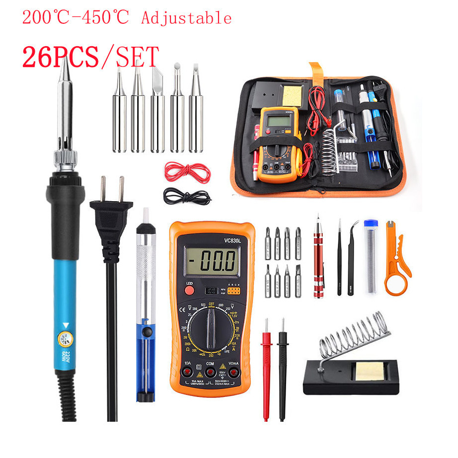 Jual 26pcs 60 Watt 220v Solder Listrik Murah Paket Penyedot Penghisap Timah Set Kit Lengkap ...