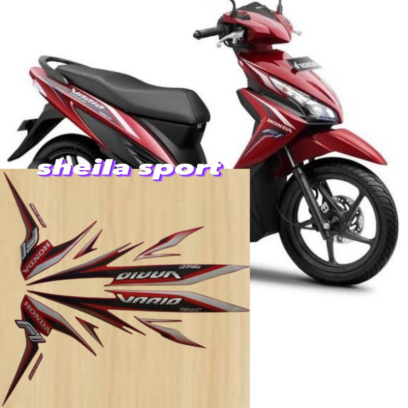 Jual Stiker vario 110 striping honda vario 110 fi led thn 2015 2016 ...