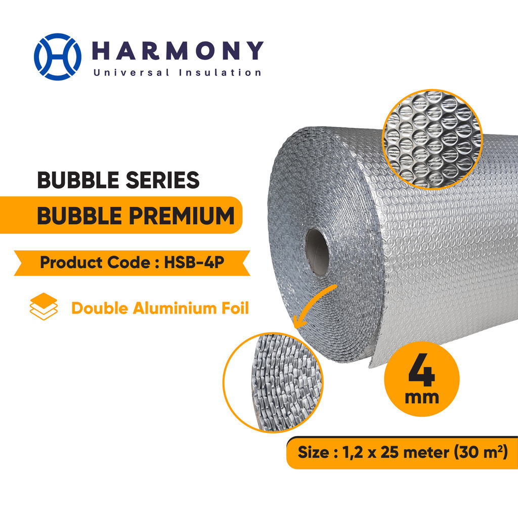 Jual HARMONY SHIELD Premium Peredam Panas Atap Bubble Aluminium Foil ...