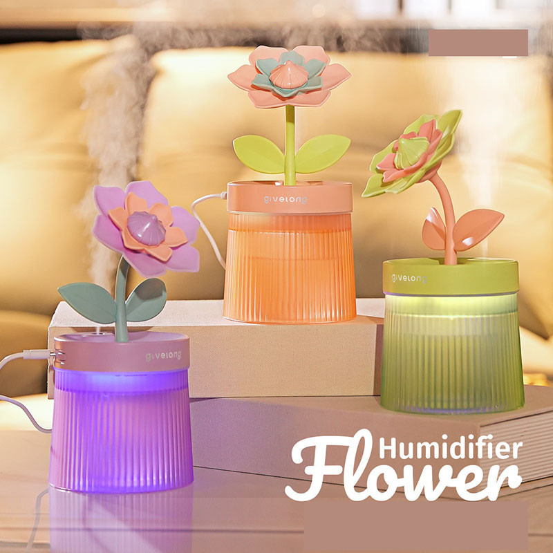 Jual Humidifier Bunga LED Humidifier Diffuser Humidifier Automatic Mini ...
