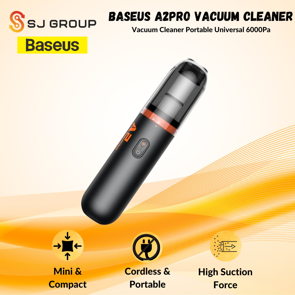 Jual Baseus A2Pro Car Vacuum Cleaner 6000Pa Penyedot Debu Mobil dan Rumah 2000 maH Battery A2 ...