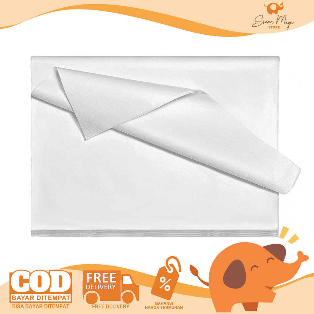 Jual Kertas Doorslag Putih 44 x 70cm (isi 10) Packing Paper | Kertas ...
