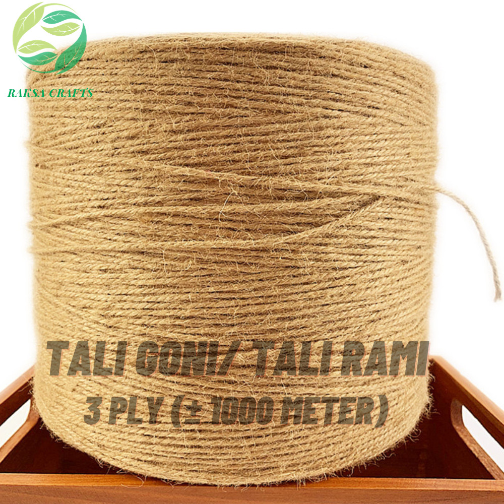 Jual Tali Rami Roll / Tali Goni Gulungan 2-3 PLY ±500 dan ±1000 Meter ...