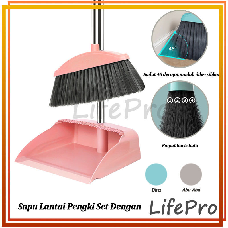 Jual Set Sapu Rumah Tangga 2in1 / Broom Set Dustpan Set Sapu Pengki ...