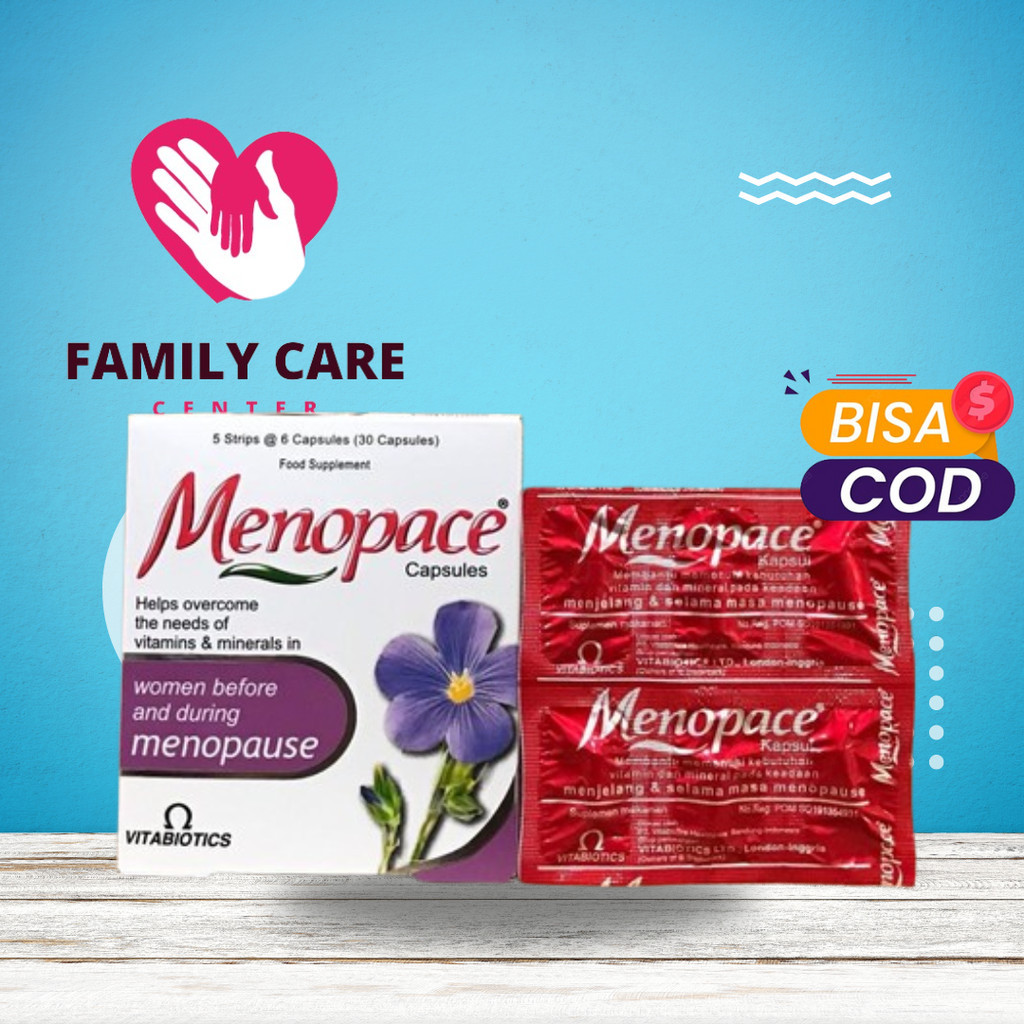 Jual Menopace Vitabiotics 1 Strip 6 Kapsul / Menopac Menopas Monopace ...