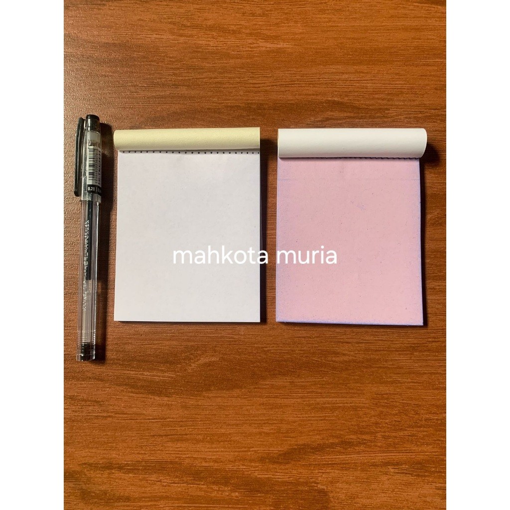 Jual [ready] nota polos mini 2 ply 1/8 folio ukuran 8 x 10 cm | Shopee ...