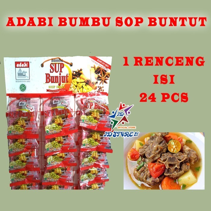Jual CW 24 PCS Bumbu Adabi Sop Buntut Sop Bunjut Sop Daging | Shopee ...
