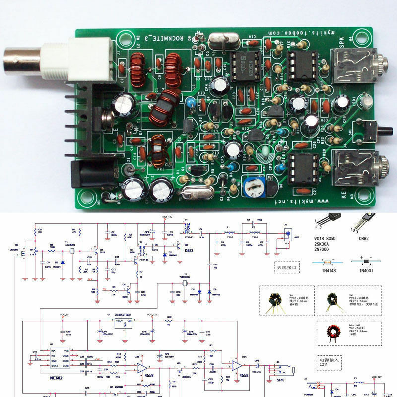 Jual PIC Version 8W Super RM RockMite QRP CW Transceiver HAM Radio ...