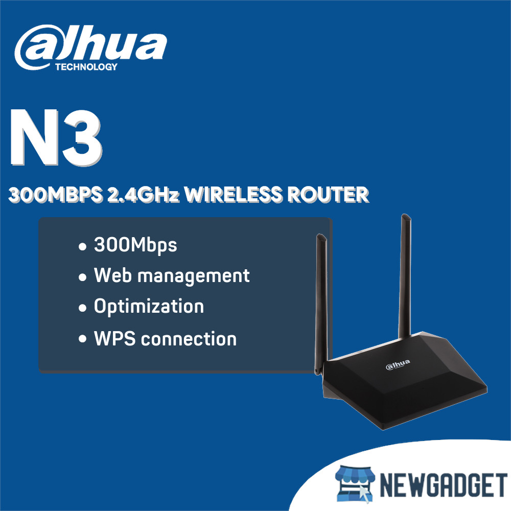 Jual DAHUA N3 300MBPS 2.4GHZ WPS WEB MANAGEMENT WIRELESS ROUTER ...