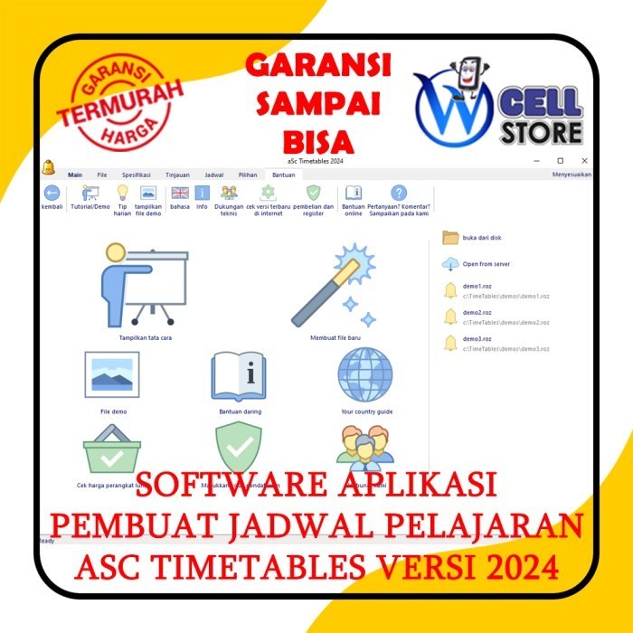 Jual SOFTWARE APLIKASI PEMBUAT JADWAL PELAJARAN ASC TIMETABLES VERSI ...