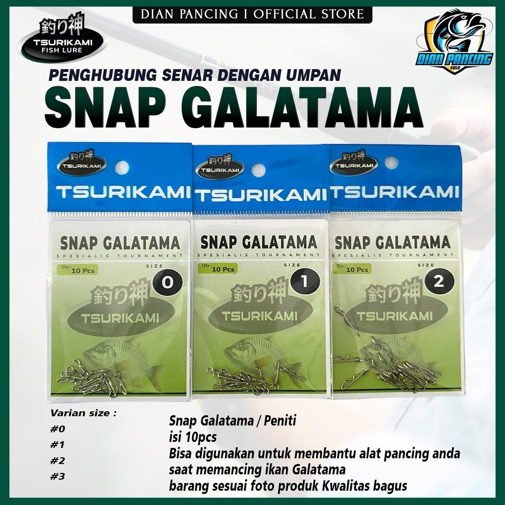 Jual Pancing Snap Galatama Tsurikami Peniti Galatama Buat Mancing ...