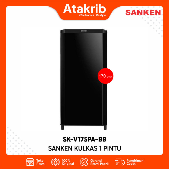 Jual SANKEN KULKAS 1 PINTU SK-V175PA-BB 170 Liter | Shopee Indonesia