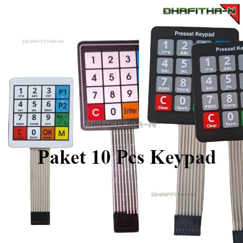 Jual Paket 10 PCS Keypad Tombol Pom Mini Matrix 4x4 Pertamini Kipet ...