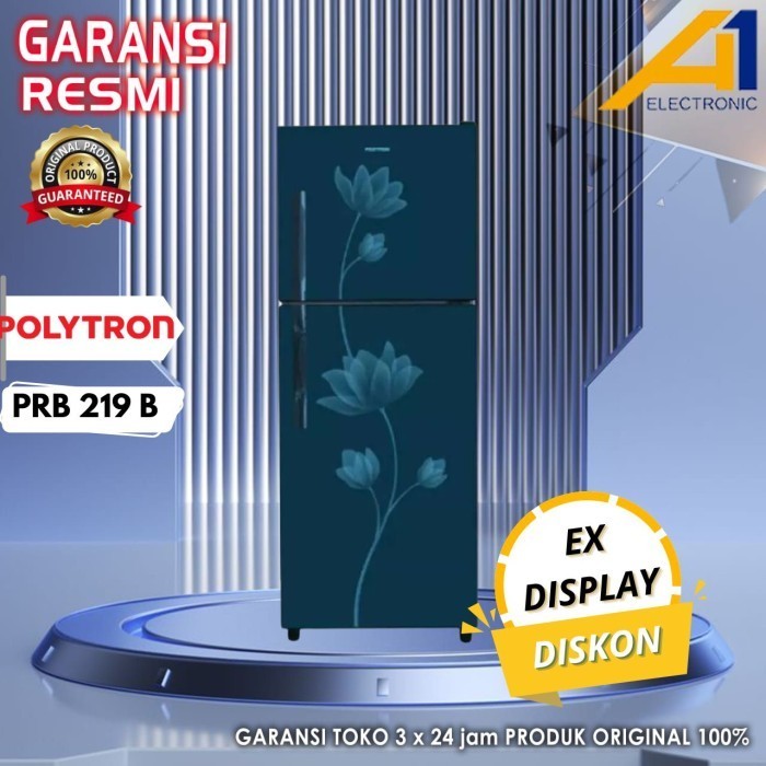 Jual Kulkas POLYTRON PRB219 / PRB 219 R/B , Metal Door 2 Pintu 210 L ...