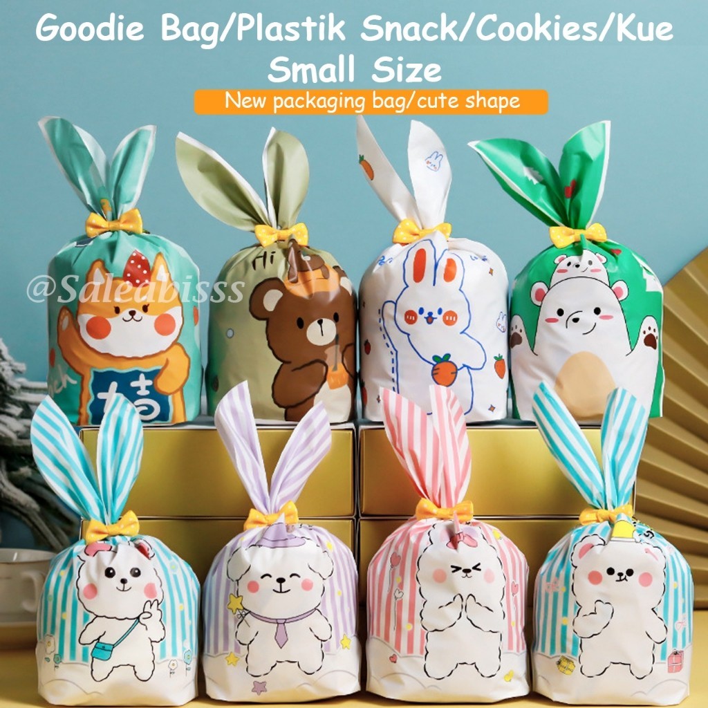 Jual (50PCS TANPA PITA)Goodie Bag/Plastik Snack/Plastik Cookies/Plastik ...
