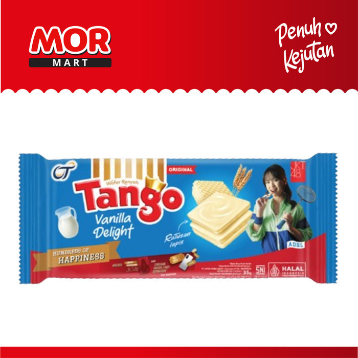 Jual TANGO Wafer Vanilla Delight 35gr Exclusive JKT48 | Shopee Indonesia