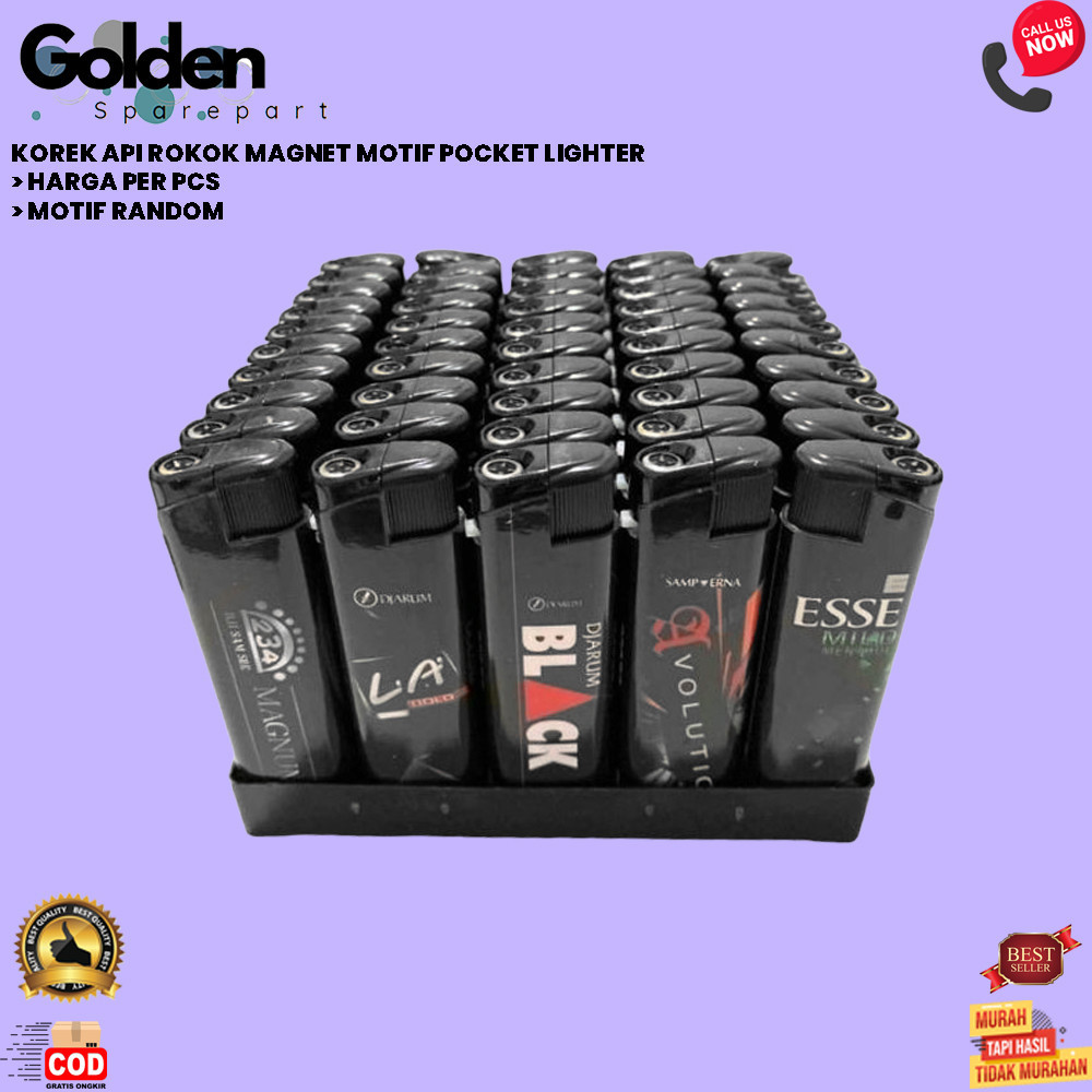 Jual KOREK API ROKOK MAGNET MOTIF POCKET LIGHTER (GOLDEN) | Shopee ...