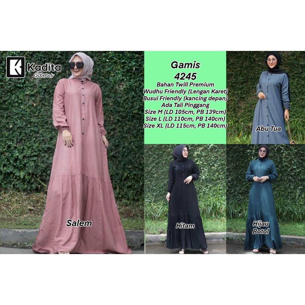 Jual Gamis Lebaran 2025 Model Gamis Terbaru Mewah Kekinian Gamis Elegan ...