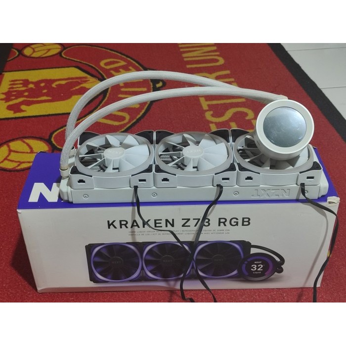 Jual NZXT KRAKEN Z73 RGB White LCD Display AIO Liquid Cooling 360mm ...