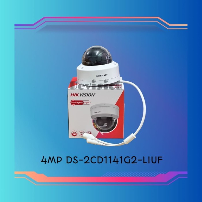 Jual DS-2CD1141G2-LIUF HIKVISION 4 MP Smart Hybrid Light Fixed Dome Network Camera | Shopee ...