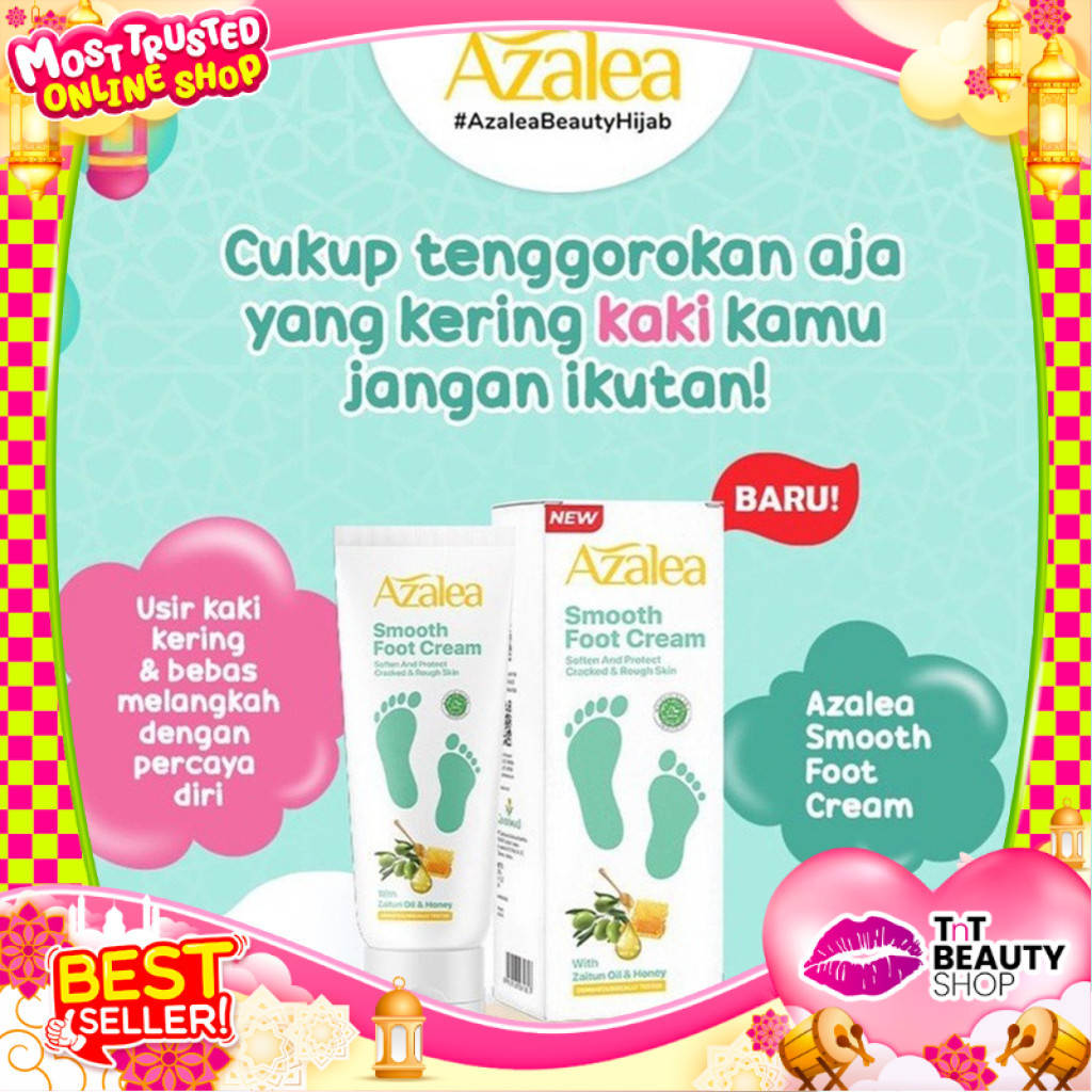 Jual AZALEA Smooth Foot Cream 35 Gr - Perawatan Kulit Kaki Kering dan ...
