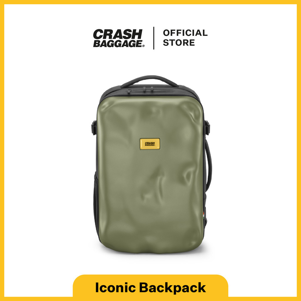Jual Crash Baggage Iconic Backpack Olive 29 lt - Tas Laptop Anti Air ...