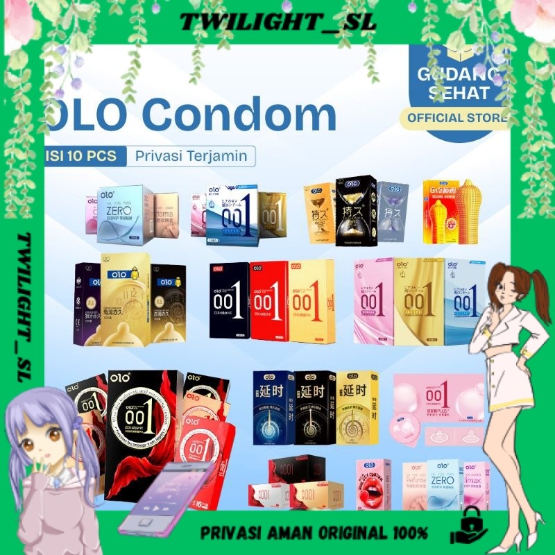 Jual PROMO All New Product SL Kondom OLO 001 Berbagai Varian isi 10 Zero Climax Performa Neo ...