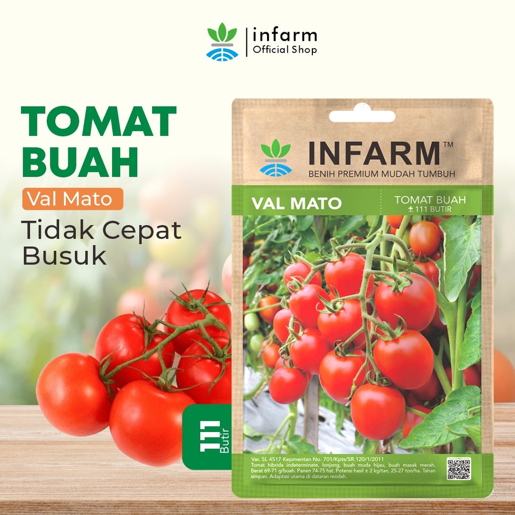 Jual INFARM - Benih Bibit Biji Tomat Buah Valmato Tomat Buah Manis ...