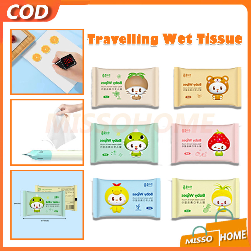 Jual Tisu Basah Travel Karakter Mini / Travelling Wet Tissue / Set ...